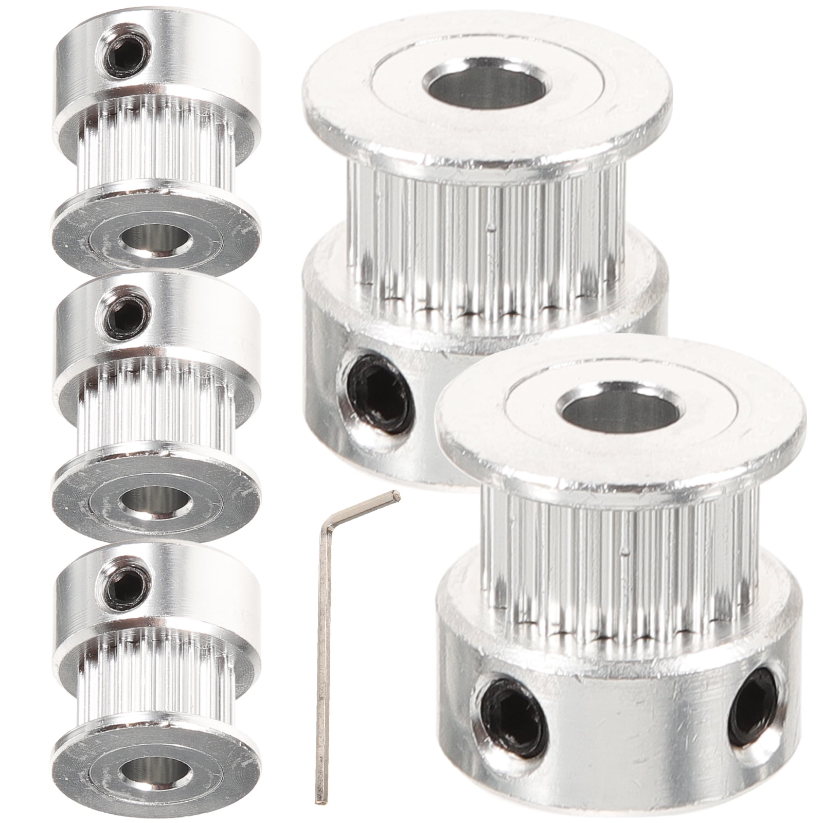 5 PCS Timing Belt Pulley 5mm Gear Pulley Gt2 Pro 20 Teeth Bore ...