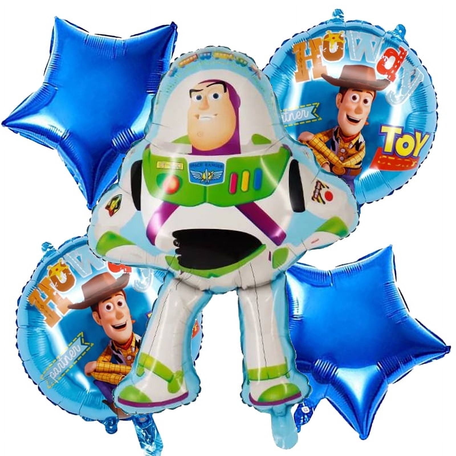 5 PCS Toy Story Balloons Buzz Lightyear Balloon Birthday Party Balloon ...