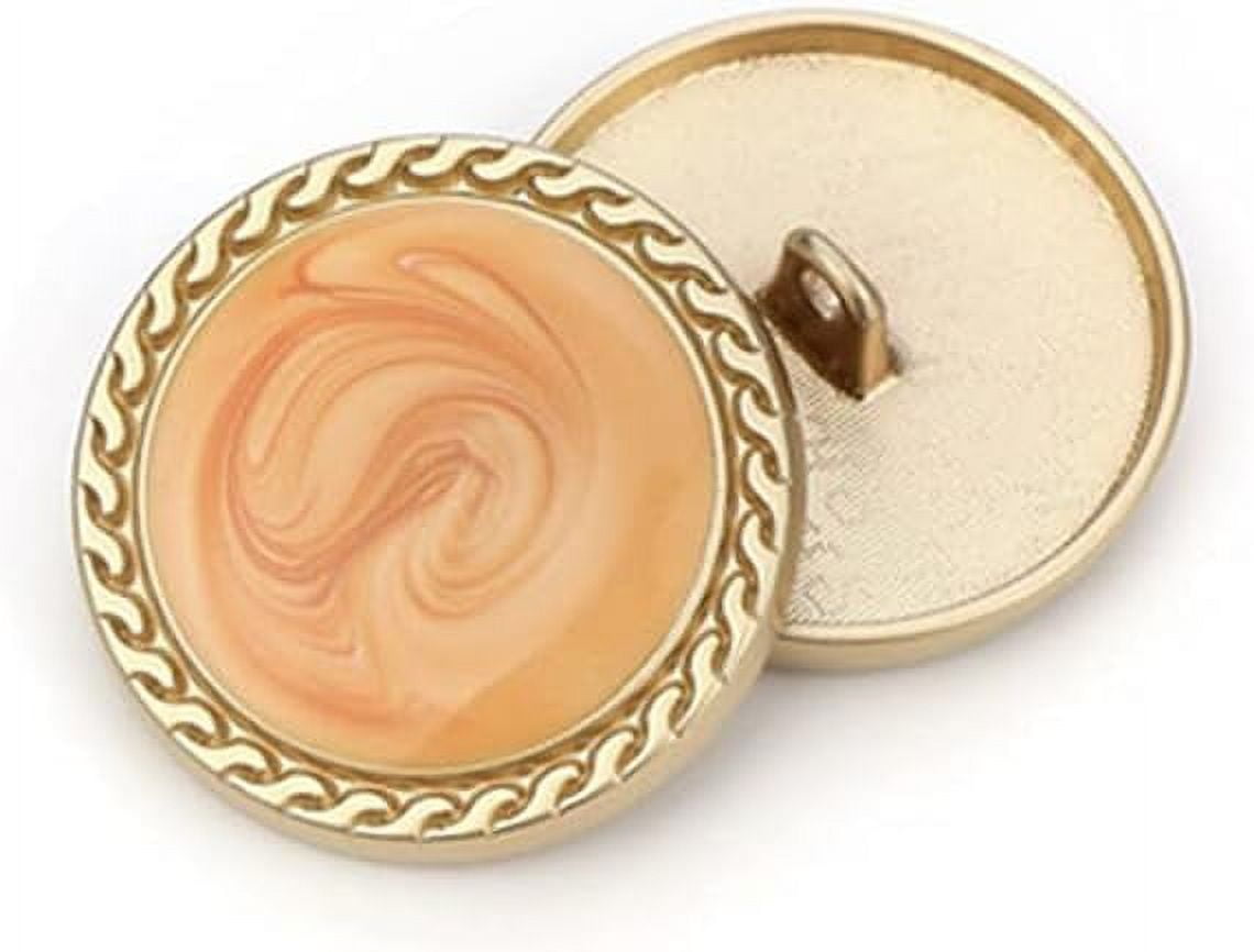 5 PCS Vintage Gold Women's Buttons for Clothing Decoration Metal Coat ...