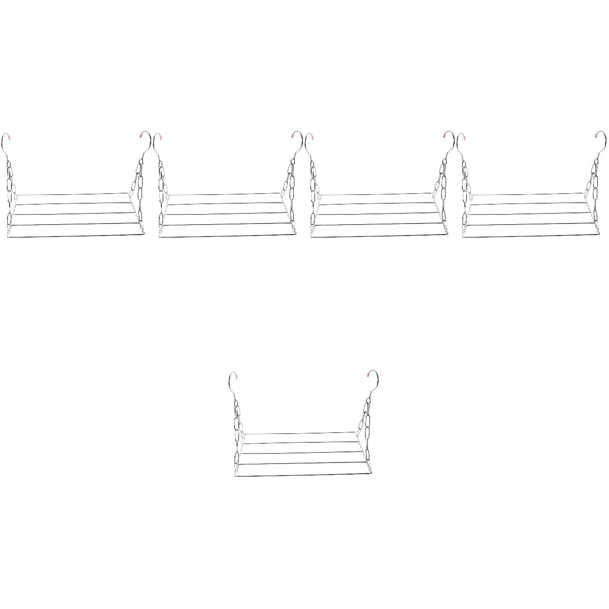 5 PCS outside Clothes Line Drying Rack Door Hangers for Clothing ...