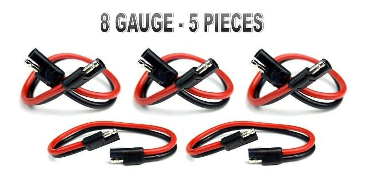 Audiopipe 8 GA Quick Disconnect Inline Power Cable Wire Harness (5pcs ...