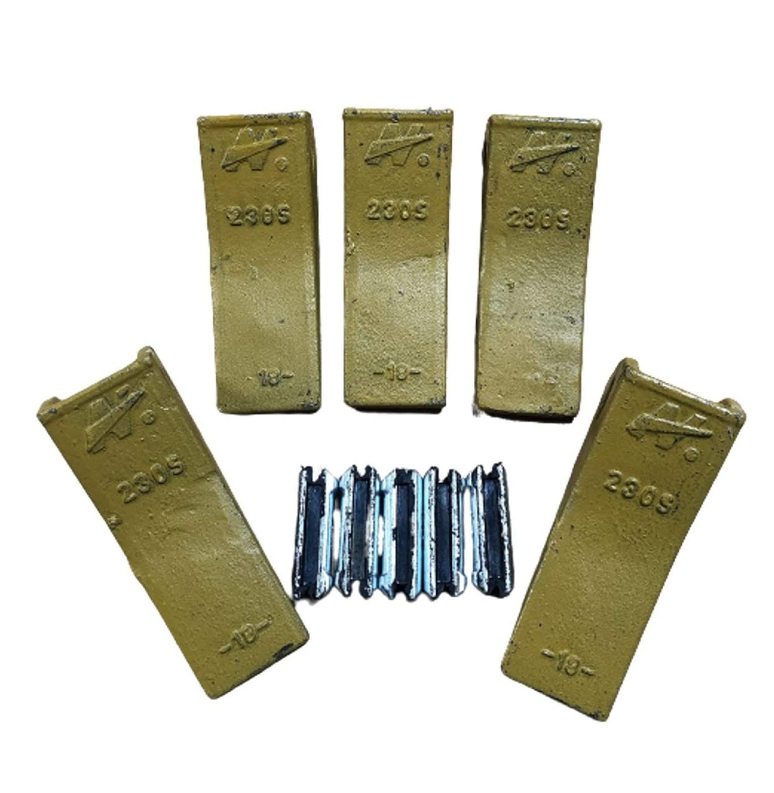 5 PK 230S 230 23 Standard Long Bucket Digging Teeth with Pin's 23PN ...