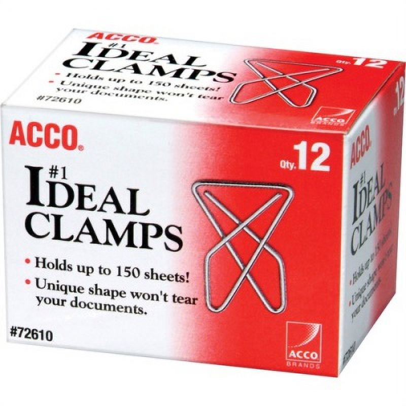 5 PK,ACCO Ideal Paper Clamps (72610) - Walmart.com