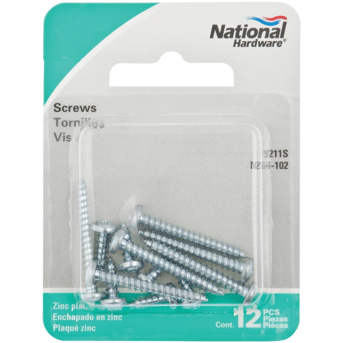 5 Pcs National 211 Steel Shelf Bracket Screw, Zinc (12-Pack) - Walmart.com
