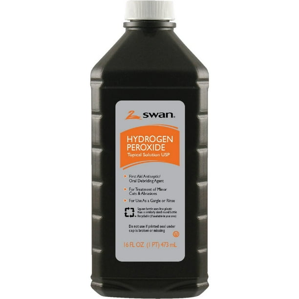 5 PK, Swan 1000035089-Swan 8 Oz. 3% Hydrogen Peroxide - Walmart ...