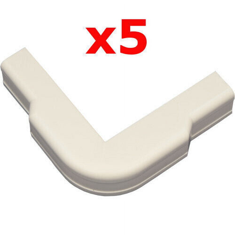 5 Pack - 1.25" Raceway Conduit Cable Management Wire Mold Outside ...