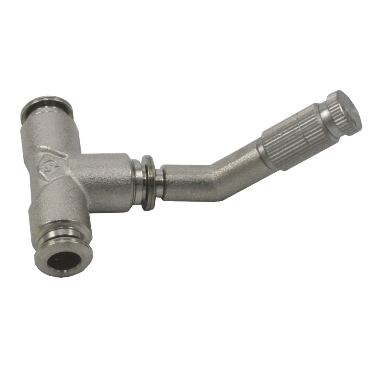 5 Pack- 1/4" 45-Degree Tee Mist Nozzle Complete -For High Pressure ...