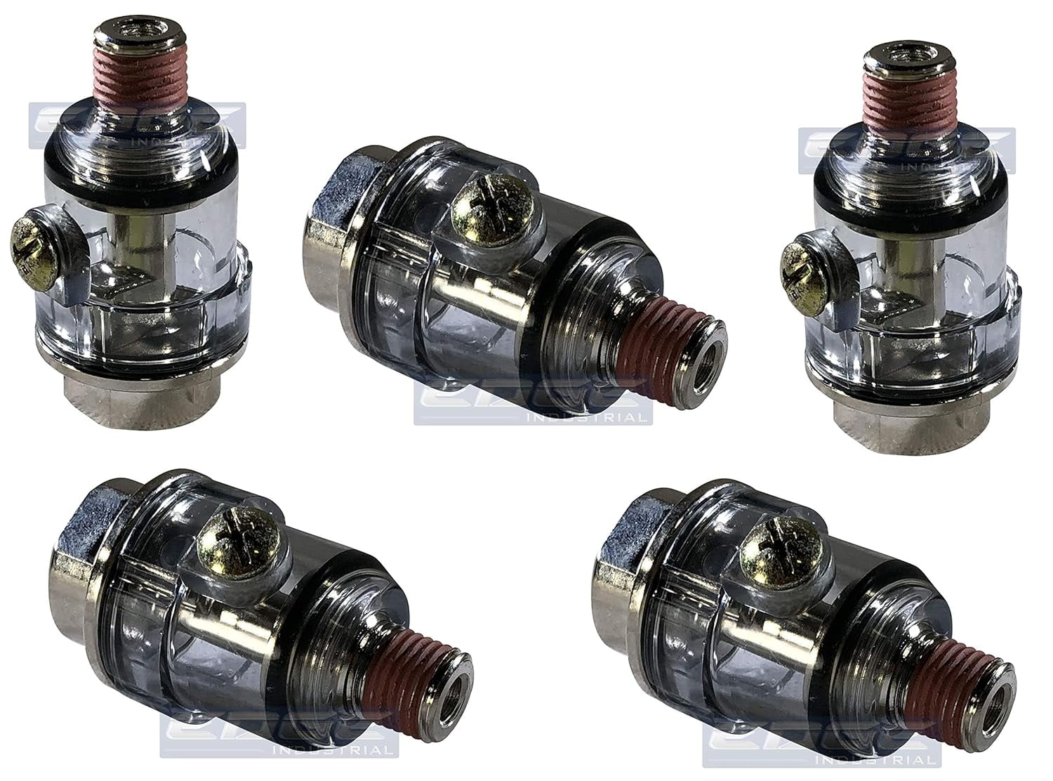(5 Pack) 1/4 Inch Mini in-Line Oiler Lubricator for Air Compressor Pipe ...