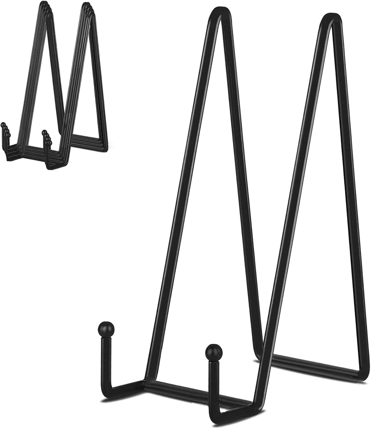 5 Pack 10 Inch Plate Holder Display Stands, Large Metal Black Frame ...