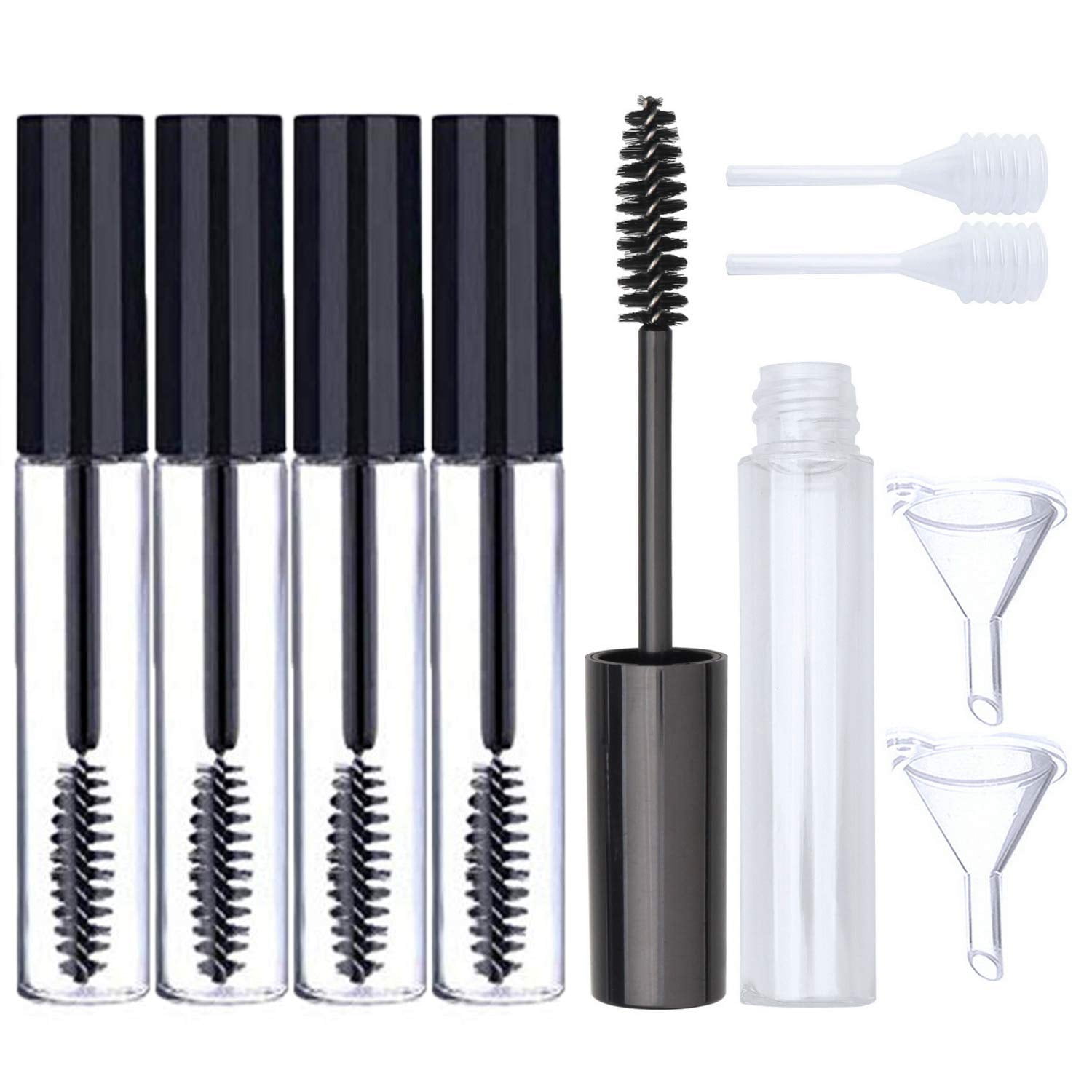 5 Pack 10ml Empty Mascara Tube with Eyelash Wand, Shangling Eyelash ...
