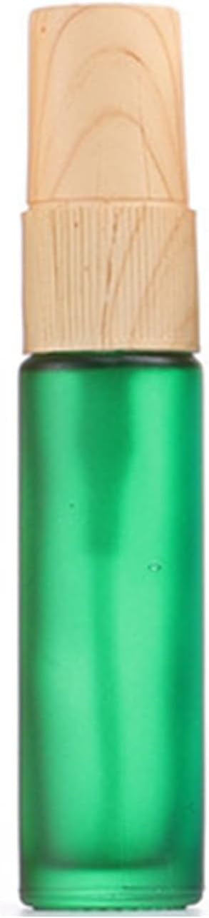5 Pack 10ml Portable Frosted Glass Spray Bottles Green Refillable Fine ...