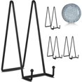 5 Pack 12 Inch Black Picture Stands Plate Stands for Display Large Book ...