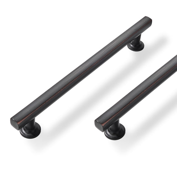 5 Pack 12 inch(305mm) Hole Center Champagne Bronze Cabinet Pulls Square ...