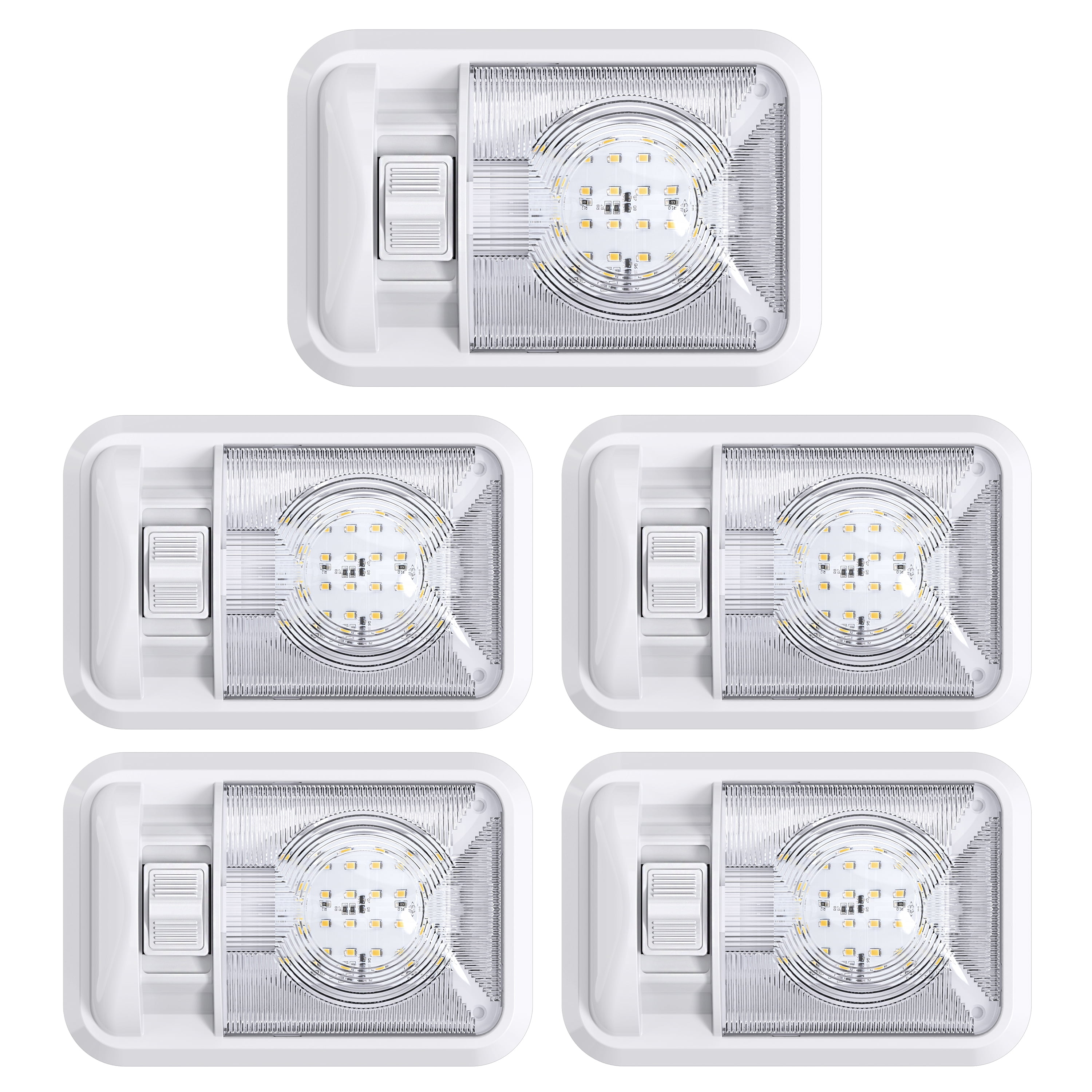 12V LED RV Indoor Ceiling Dome Light - 5 Pack, High Quality Material ...