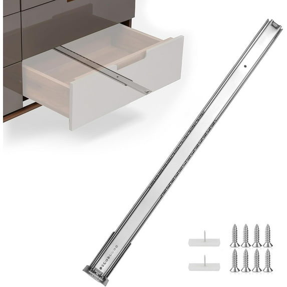 5 Pack 14 Inch Heavy Duty Center Mount Drawer Slides for Cabinet and ...