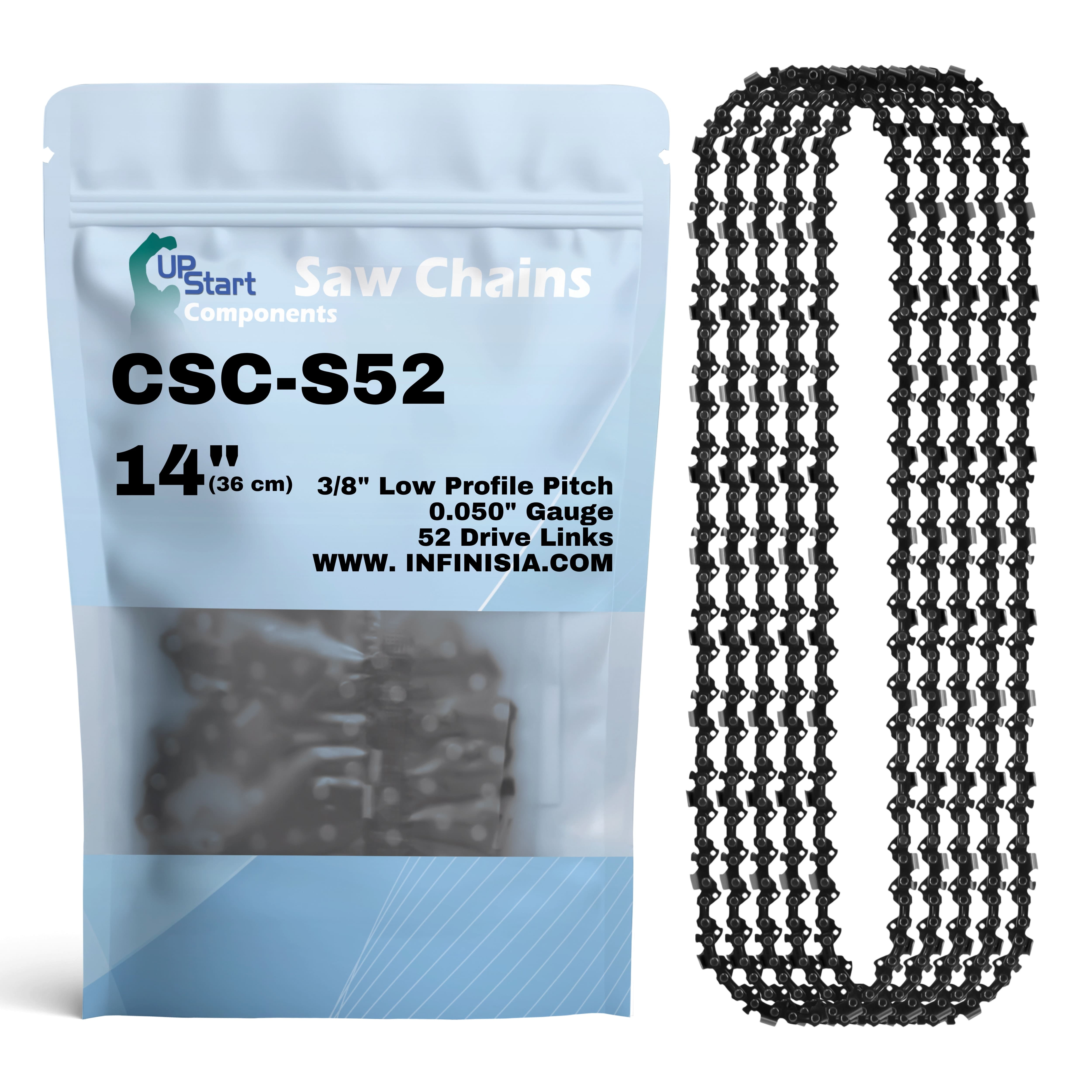 5-Pack 14-inch Chainsaw Chain Replacement for Craftsman 35363 Chainsaws ...