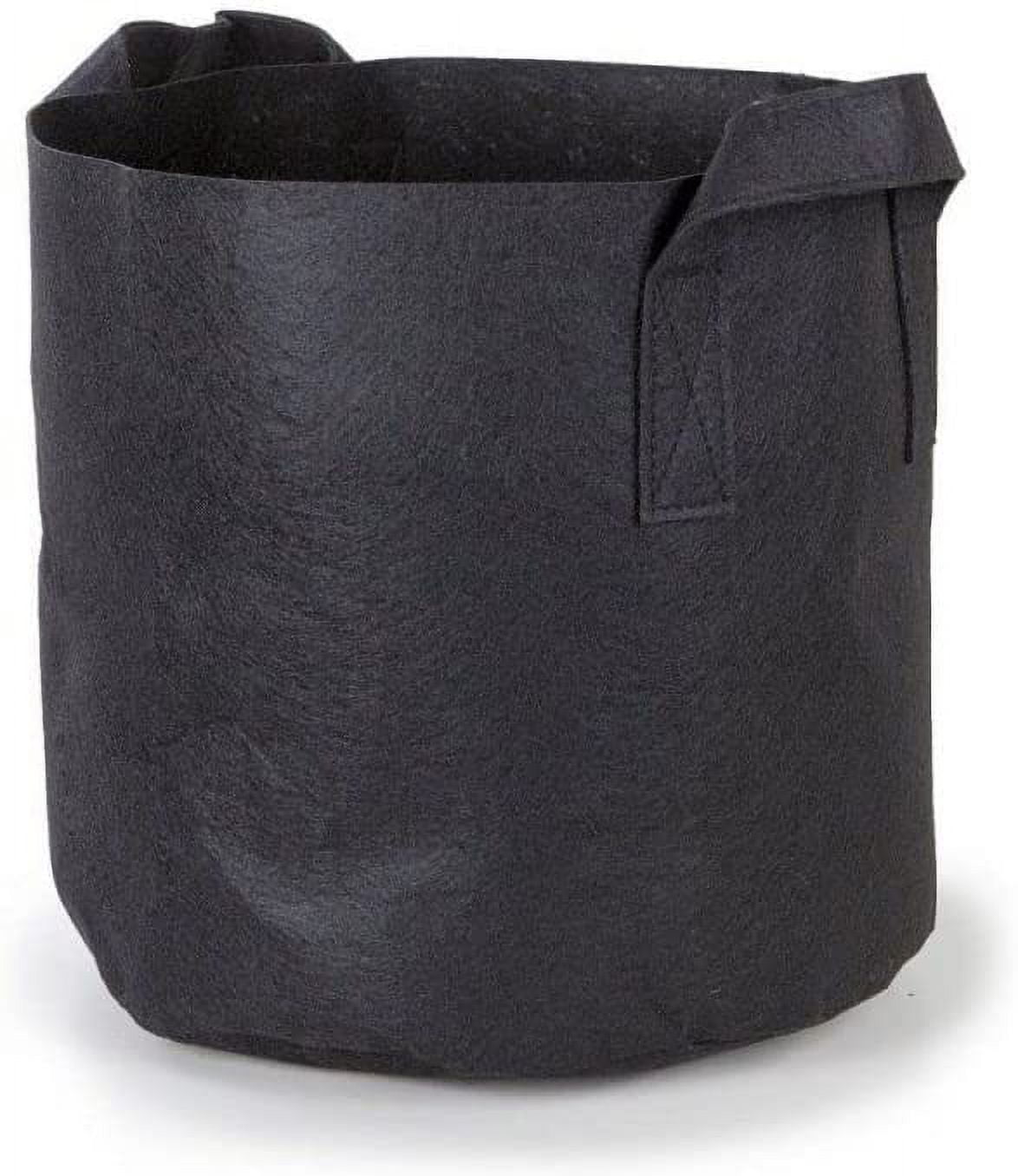 5-Pack 15-Gallon Aeration Fabric Pot/Plant Grow Bag w/Handles (260 GSM ...