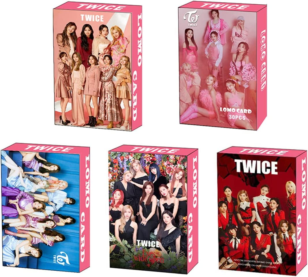 5 Pack/150 Pcs Kpop Twice Lomo Card Photocards with Greeting Card ...