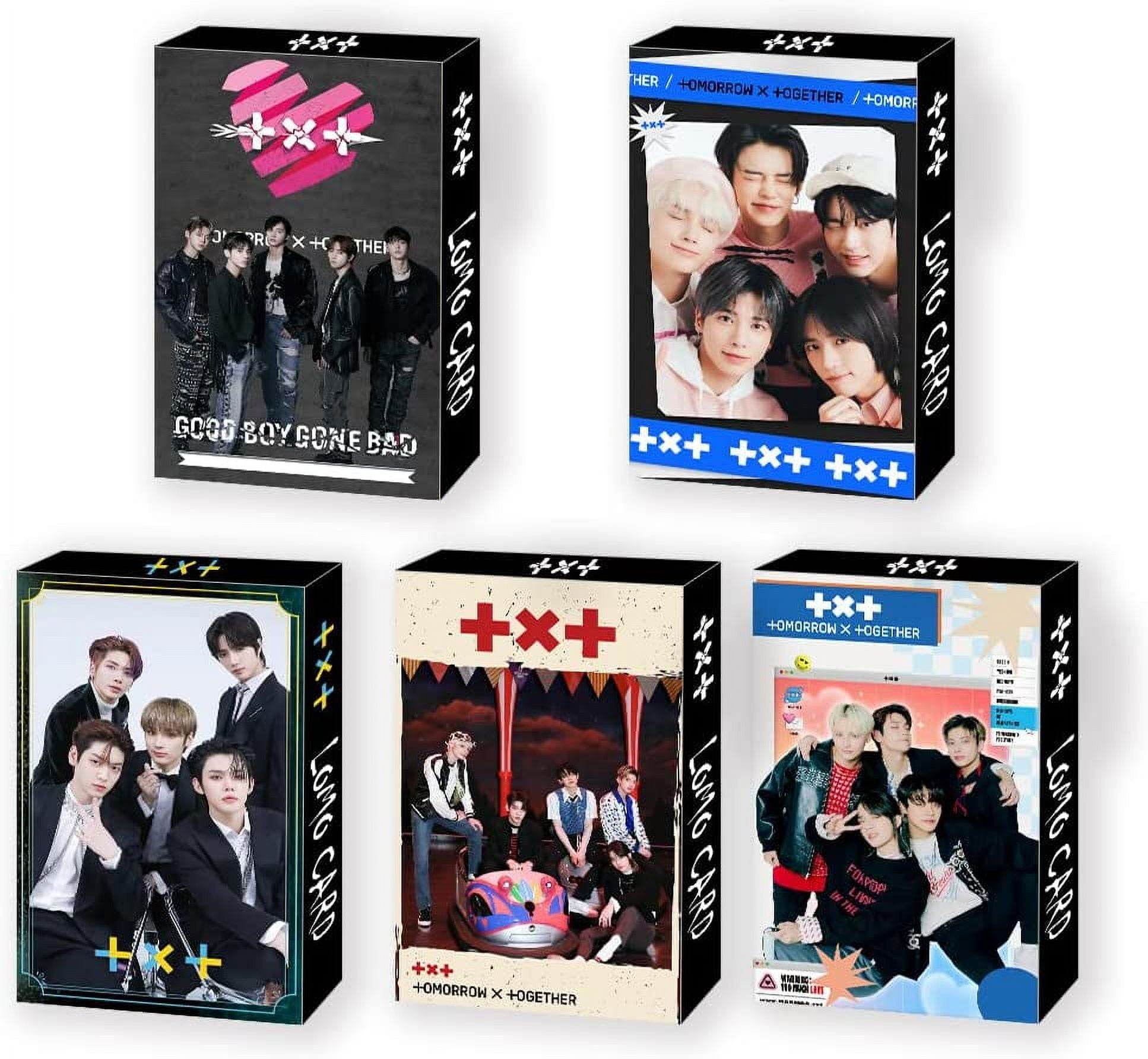 TXT Lomo Card Set, 150 Photo Cards, 5 Boxes, Durable Paper, 3.46x2.2in ...