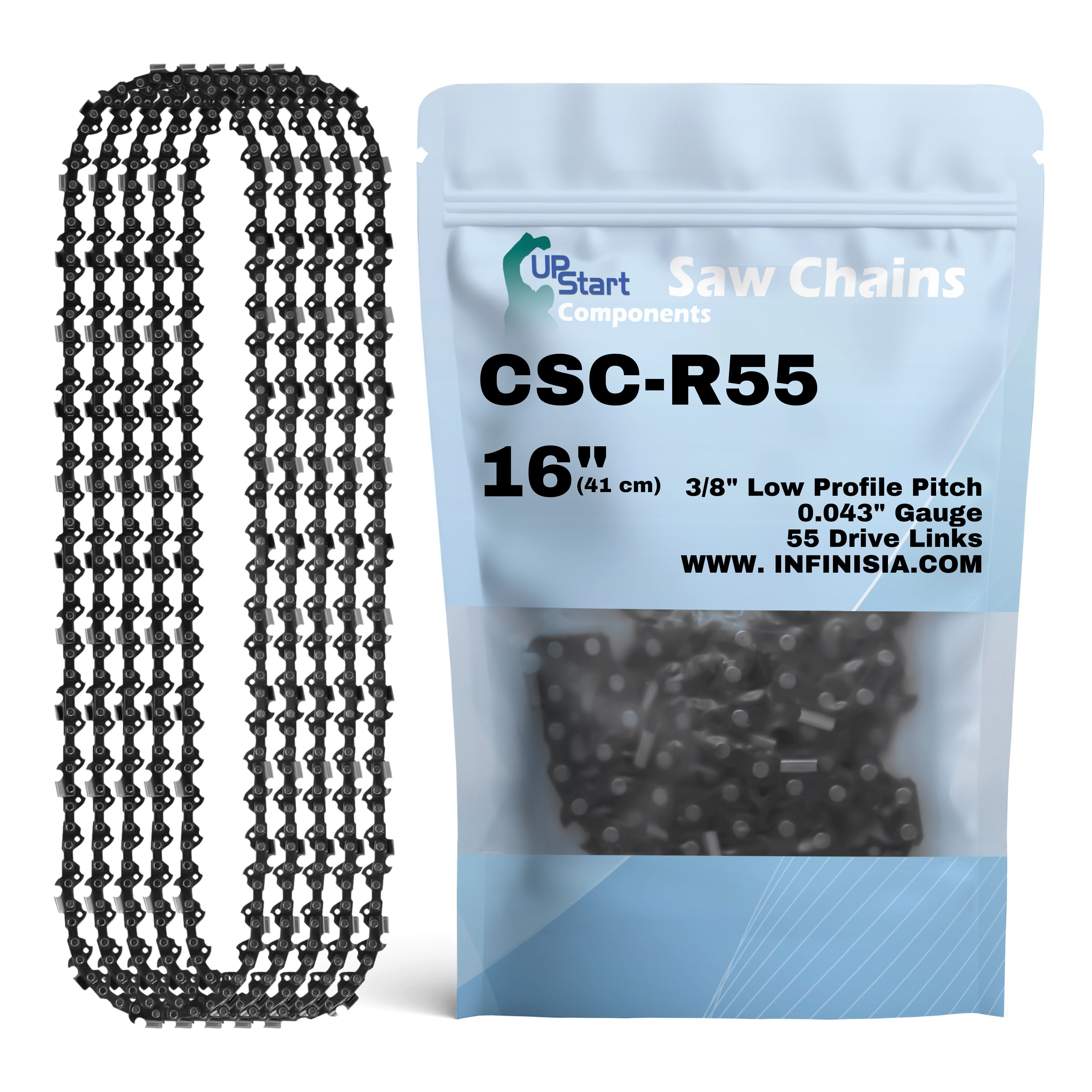 5-Pack 16-Inch Chainsaw Chain Replacement for Stihl MS 193 C-E - R55 ...