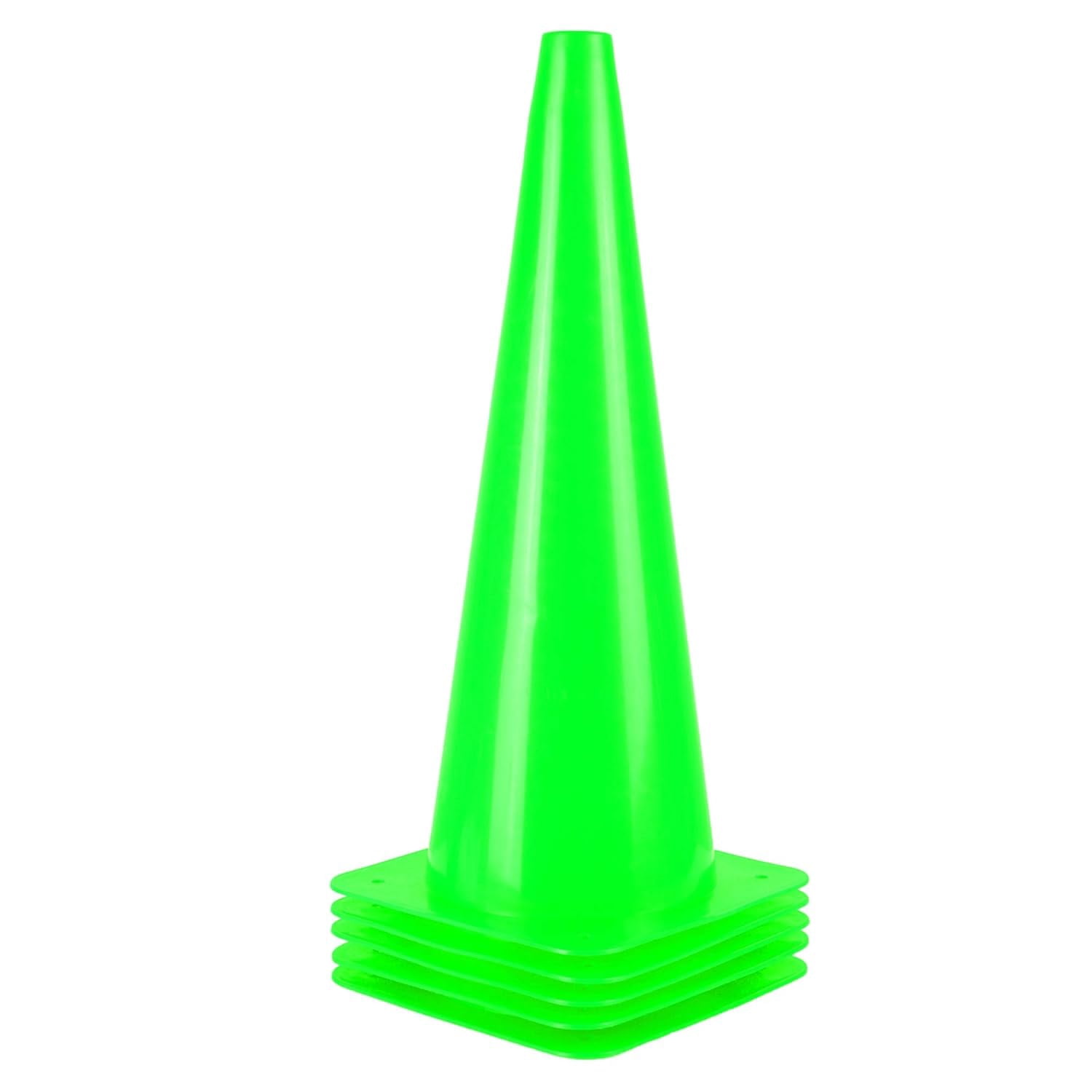 [5 Pack] 18 Inch Traffic Cones, Safety Road Parking Cones, Agility ...