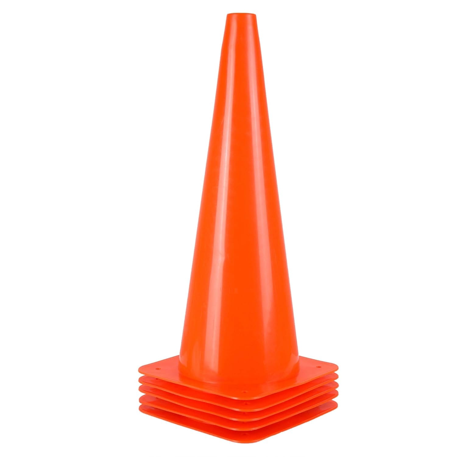 [5 Pack] 18 Inch Traffic Cones, Safety Road Parking Cones, Agility ...