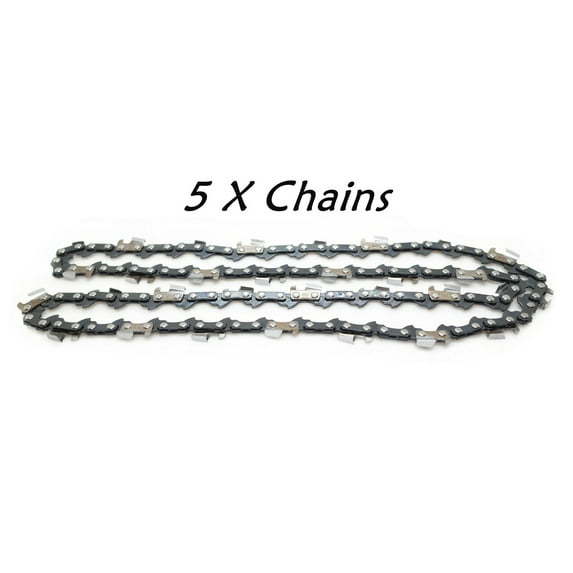 5 Pack 18" Saw Chain 3/8 LP Low-Profile .050 Gauge 64 DL Drive links - Walmart.com