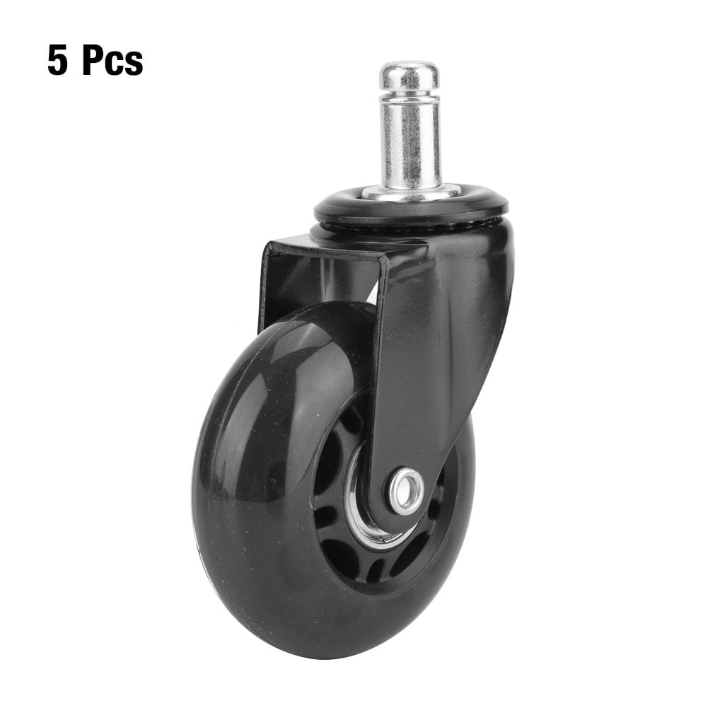 5-Pack 2.5-Inch Office Chair Caster Wheels - Rollerblade Style Castor ...