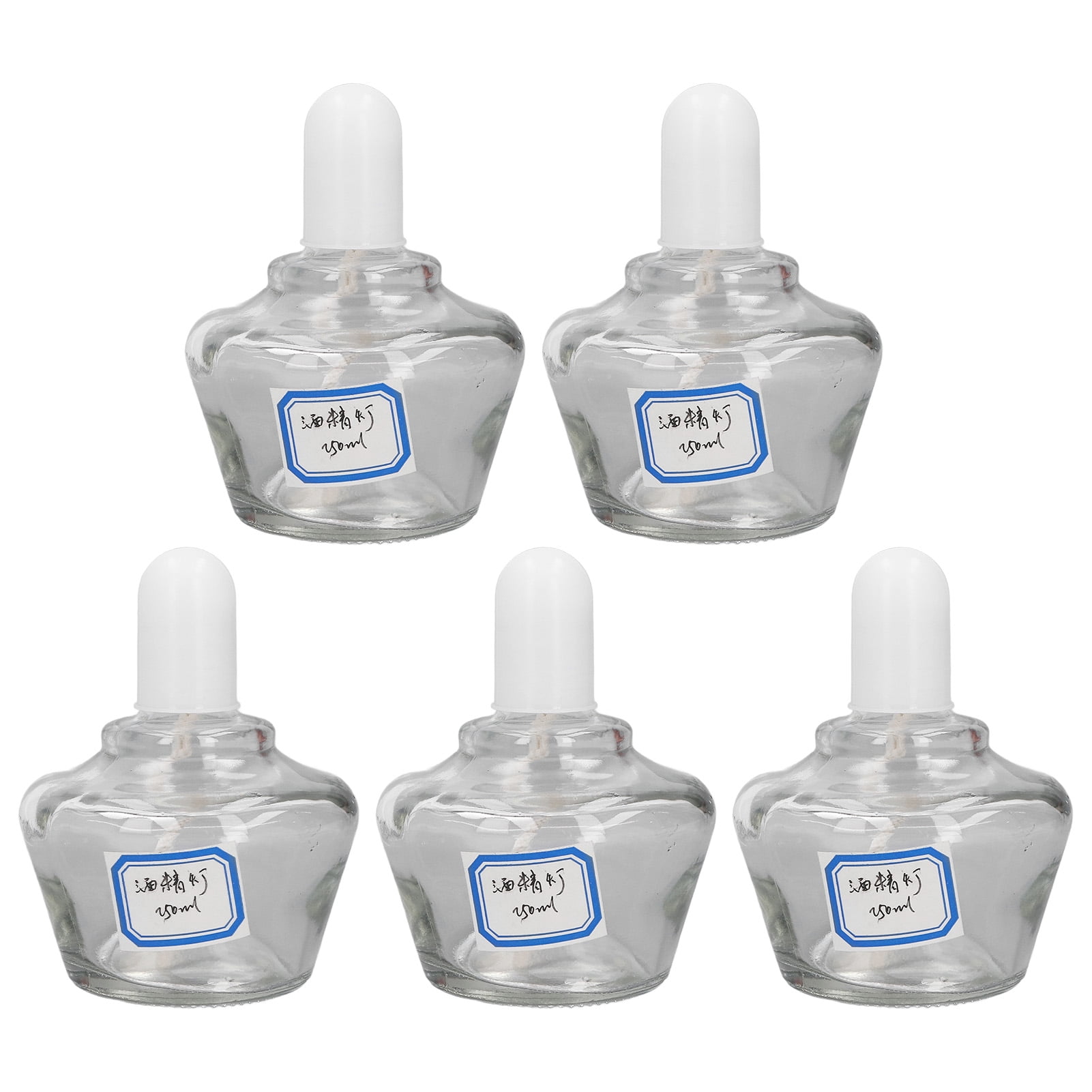 5-Pack 250mL Refillable Glass Lab Bottles, Ideal for Chemistry ...