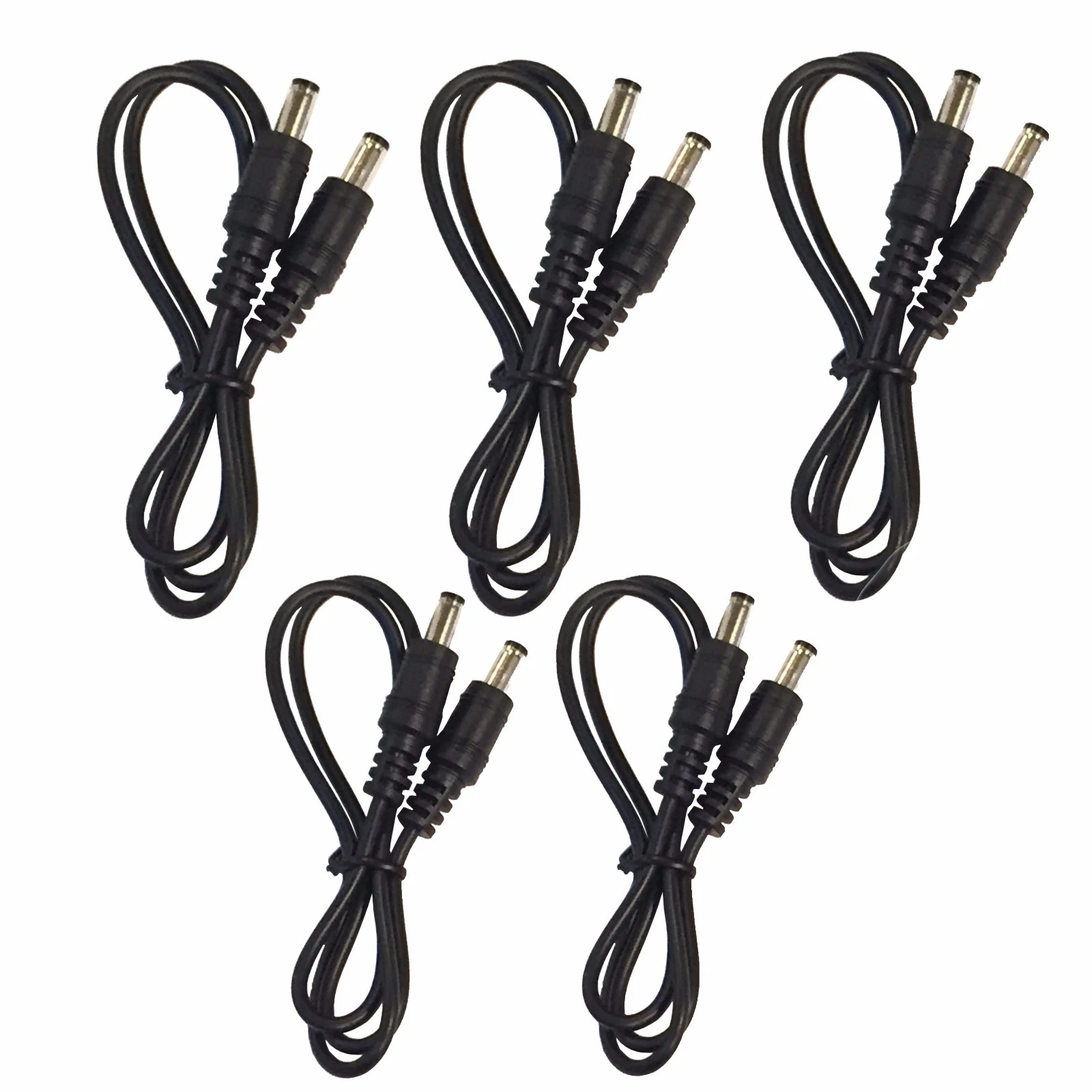 (5) Pack 2Ft 2.1Mm X 5.5Mm Dc Male To Male Barrel Connector Dc Brick ...