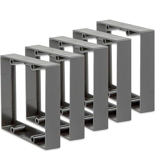 5-Pack 3/4" Double Gang Receptacle Outlet Box Extender, Electrical ...