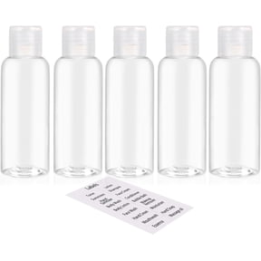 Travel Bottles in Clear 3.4 Oz TSA-Approved Travel Containers