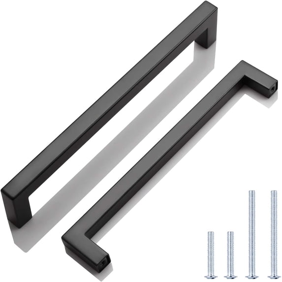 5 Pack 3 inch Kitchen Cabinet Pulls and Handles Matte Black, Bathroom ...
