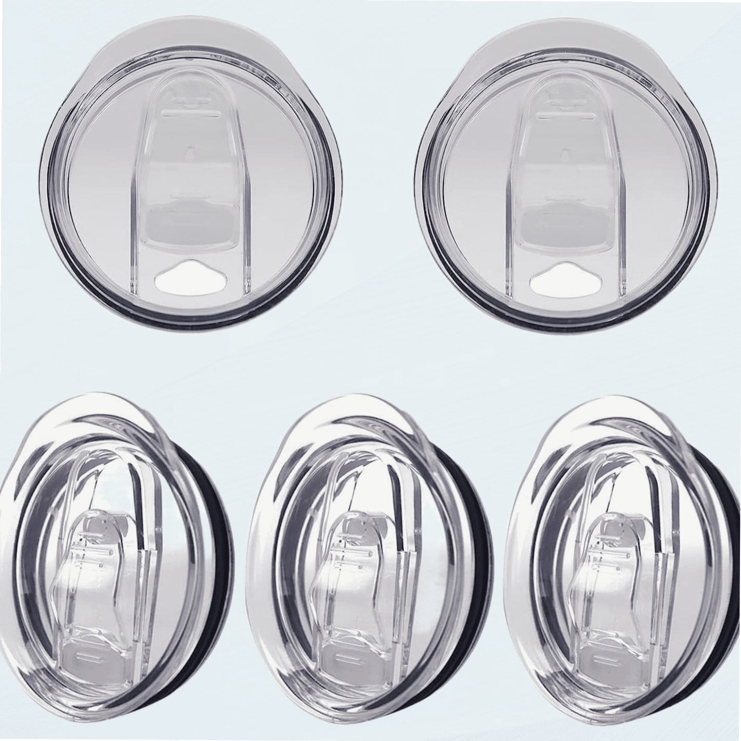 5 Pack 30 oz Replacement Lids Tumbler Plastic Splash Resistant Lids ...