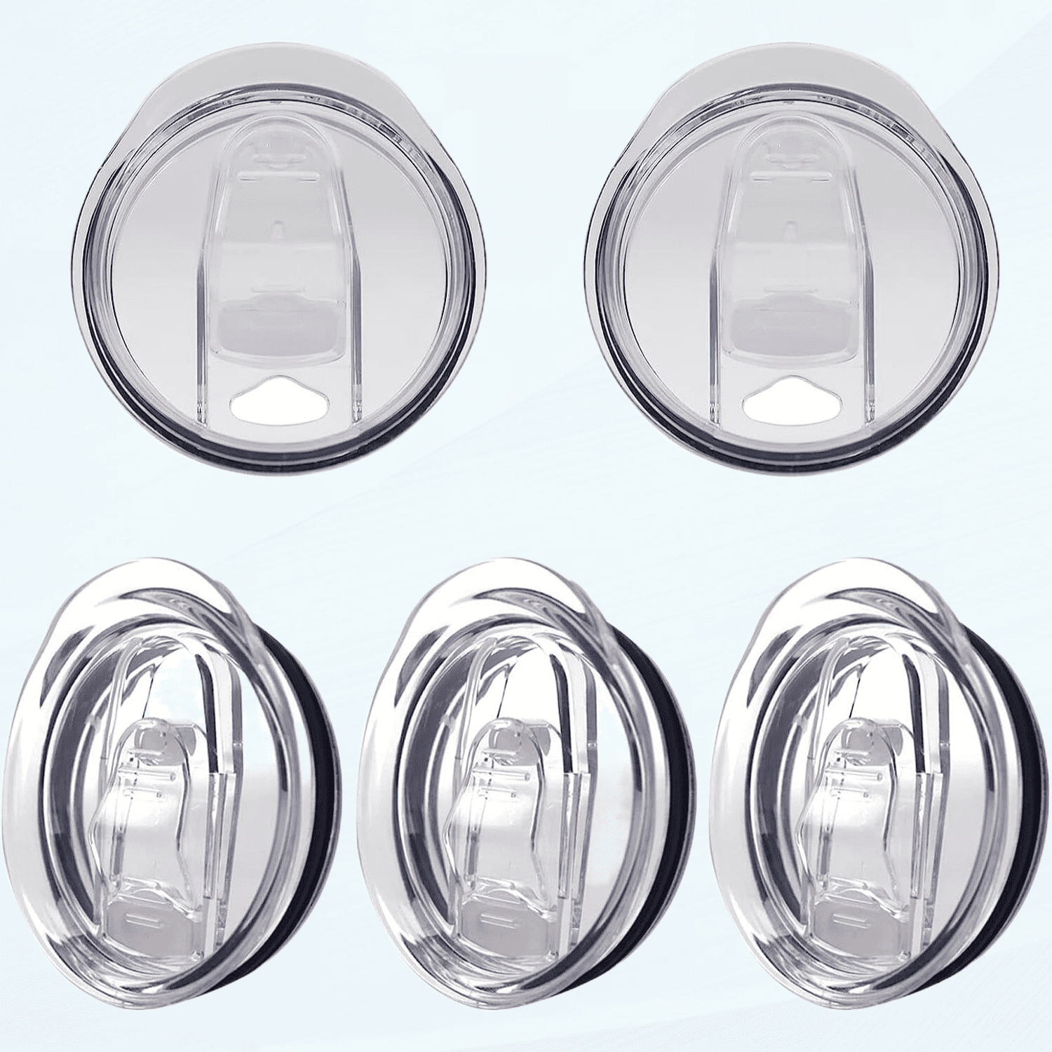 5 Pack 30 oz Replacement Lids Tumbler Plastic Splash Resistant Lids ...