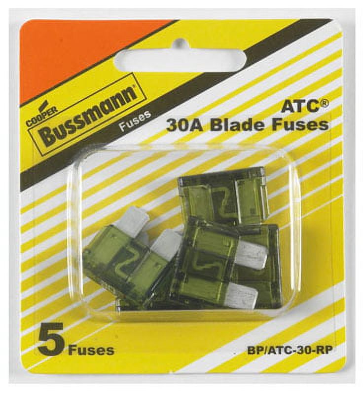 5 Pack 30A 32VDC Green Fast Acting Blade Auto Fuse Fast Acting Automot, Each - Walmart.com