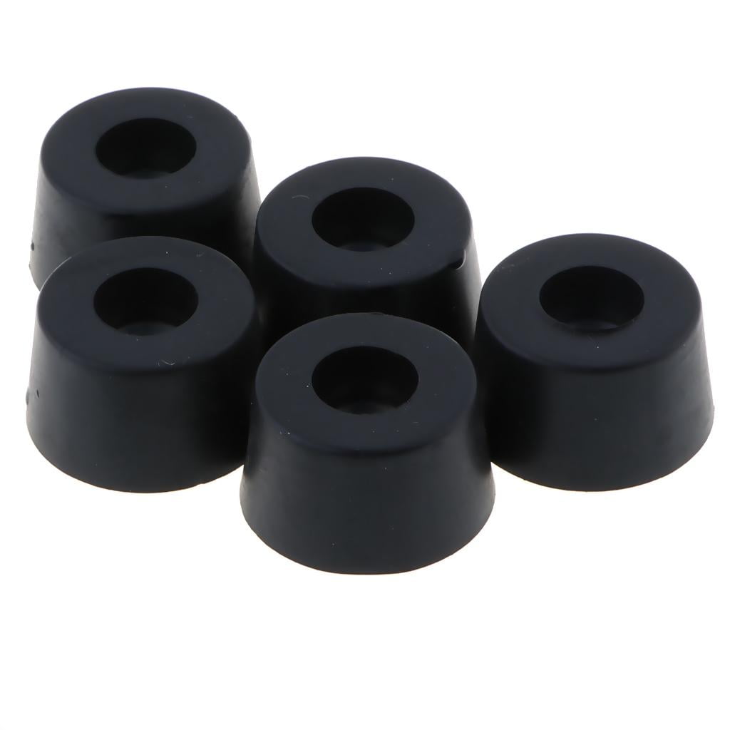5 Pack 33x19mm Round Rubber Bumpers Black Feet Spacers For Electronics ...