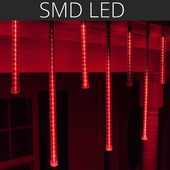 5-Pack, 36" T8 Red Meteor Shower Lights, Cascade Lights Falling Icicle ...