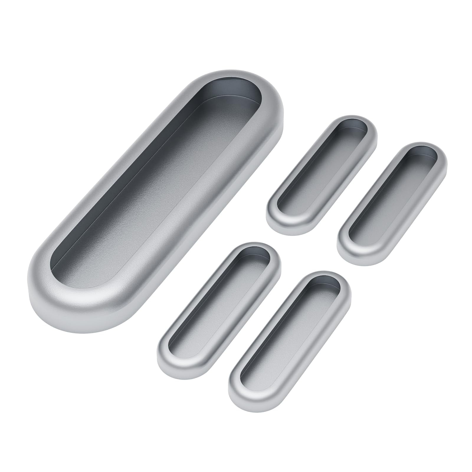 5 Pack 4.3" Adhesive Drawer Pulls, Aluminum Alloy Stick On Handle, Self ...