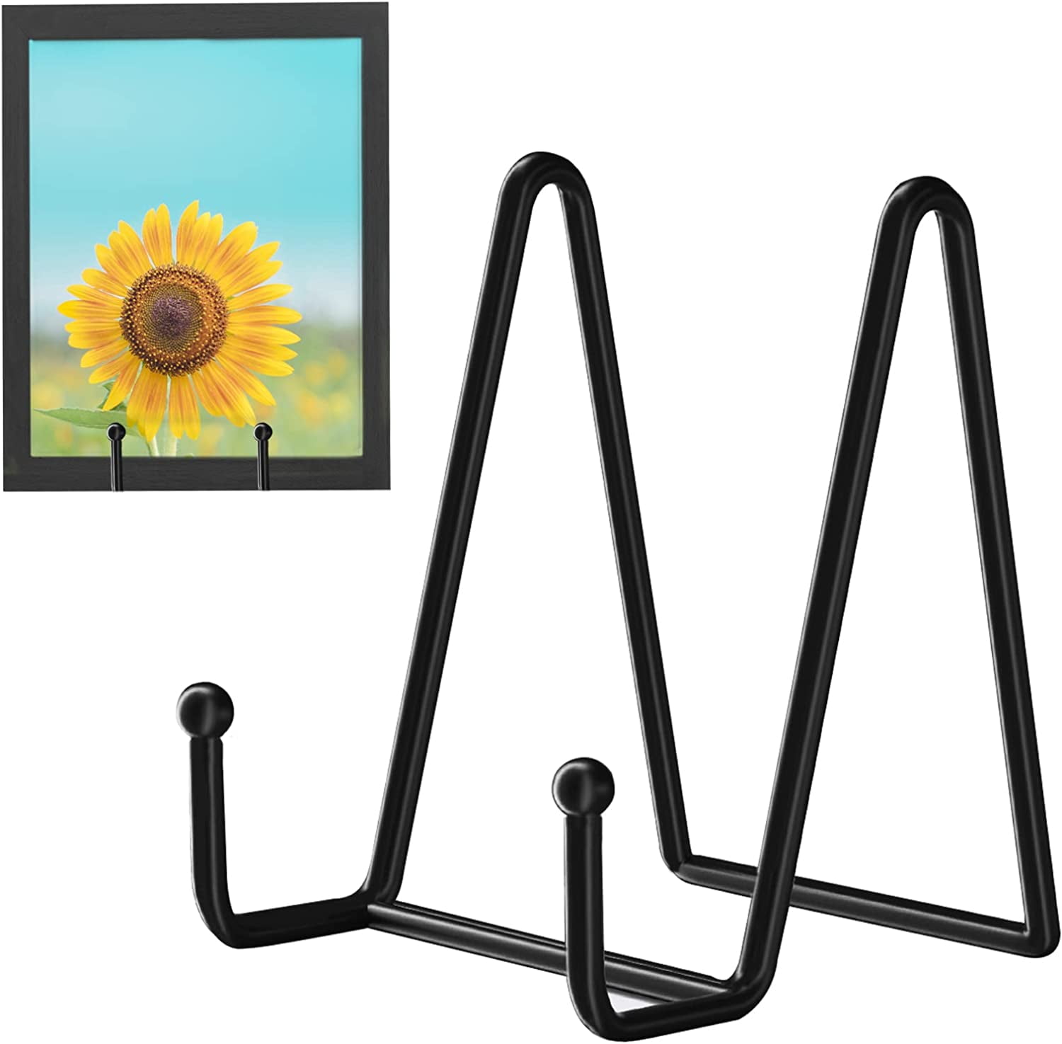 5 Pack 4.5 Inch Display Stands Black Iron Easel for Plate Stand Plate ...