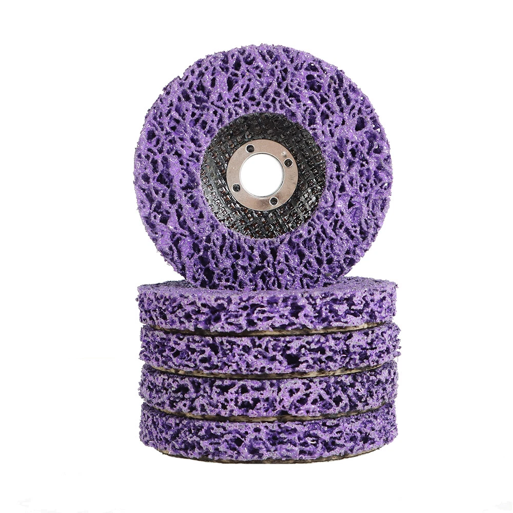 5 Pack 4 Inch Poly Strip Wheel Paint Rust Removal Clean For Angle ...