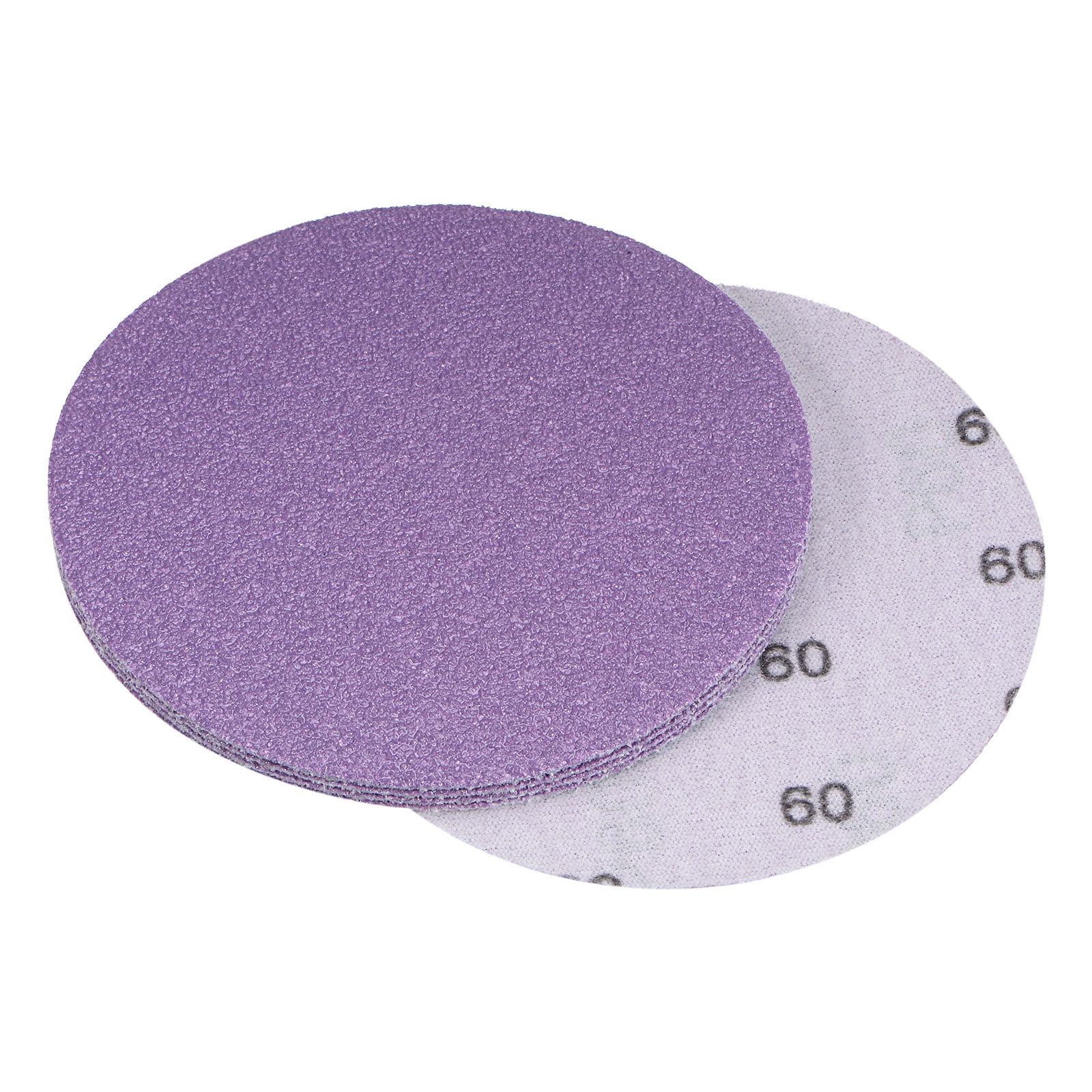 5 Pack 4-Inch Purple Sanding Discs 60 Grits Hook & Loop Professional ...