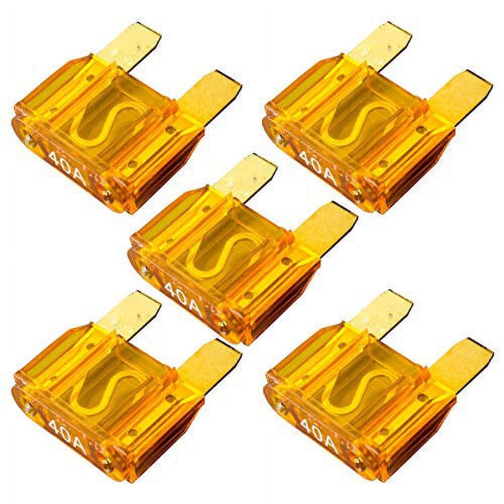 5 Pack 40 AMP Gold APX MAXI Fuse Blade 40A Car Truck Boat Marine RV ...