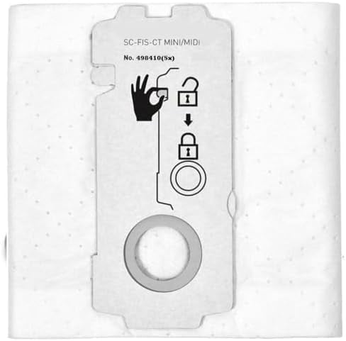 5-Pack 498411 Self Clean Filter Bag for Festool CT MIDI MINI Dust ...