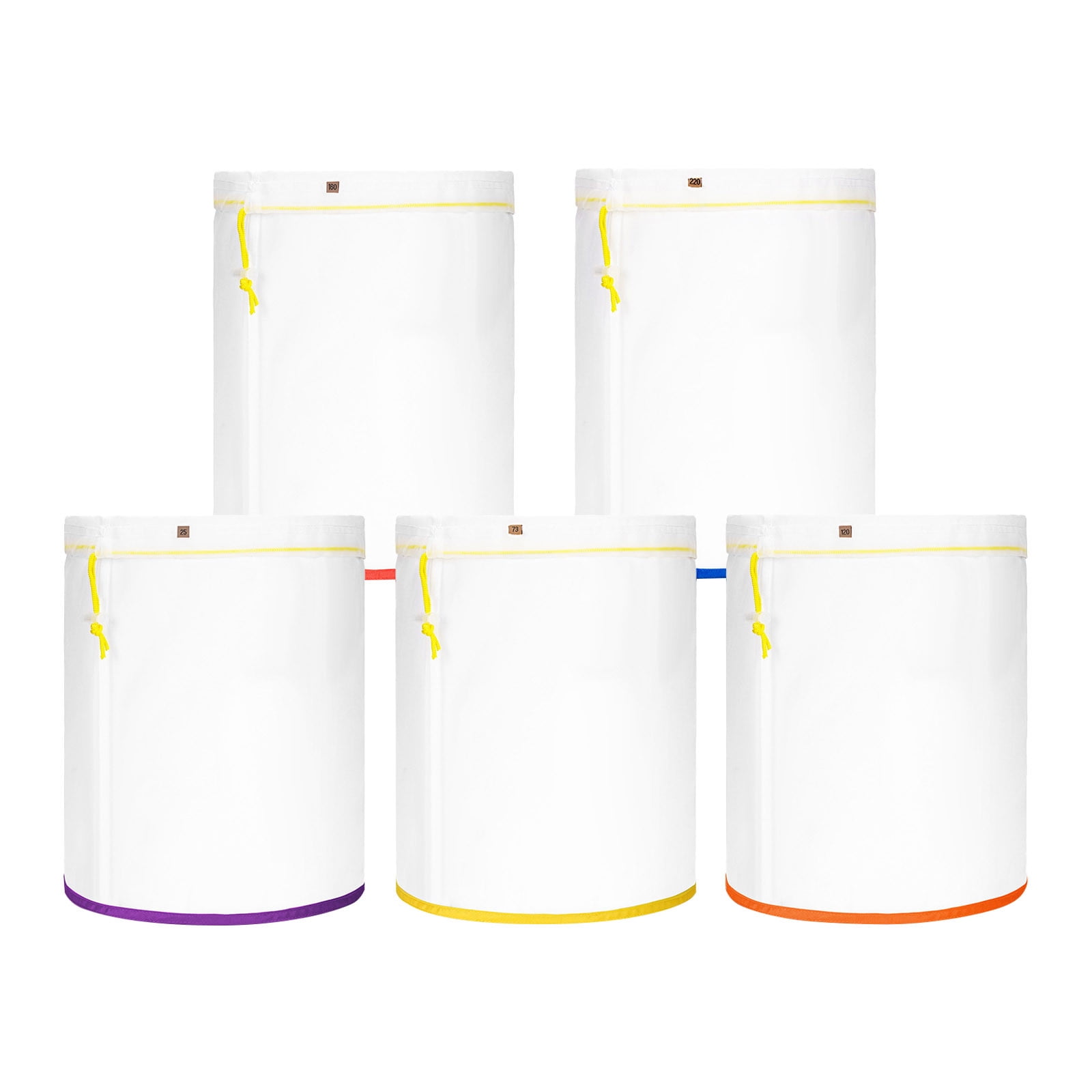 5 Pack 5 Gallon All Mesh Filter Bags: Pressing Screen & Storage，Filter ...