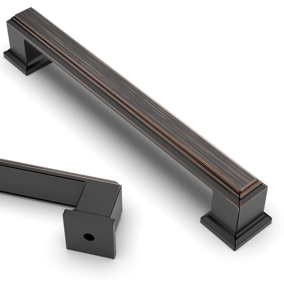 5 Pack 5 Inch(128mm) Matte Black Kitchen Cabinet Handles Cabinet Pulls ...