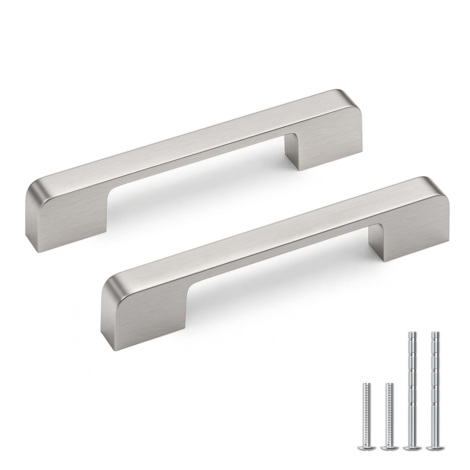 5 Pack 5 Inch Brushed Gold Cabinet Pulls Solid Zinc Alloy Gold Cabinet ...