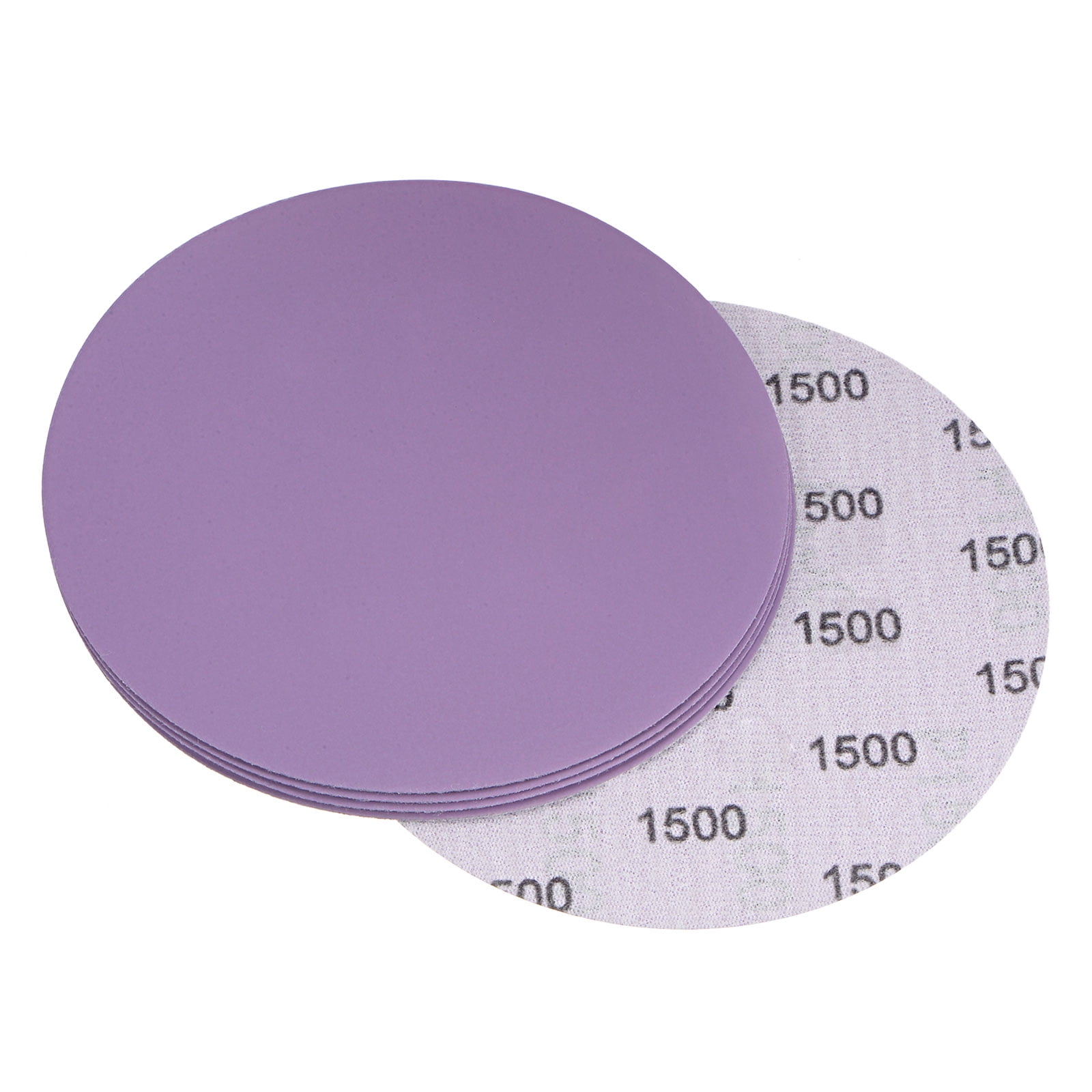 5 Pack 5-Inch Purple Sanding Discs 1500 Grits Hook & Loop Professional ...