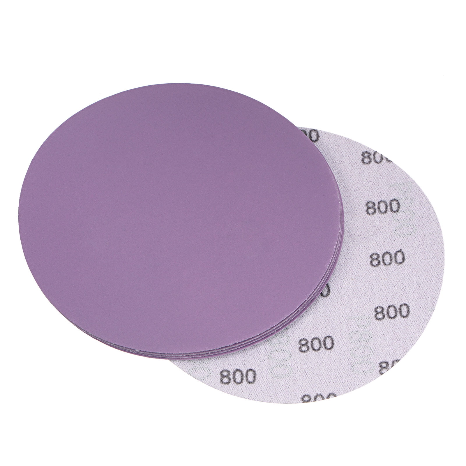 5 Pack 5-Inch Purple Sanding Discs 800 Grits Hook & Loop Professional ...