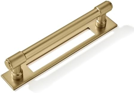 5 Pack 5 inch (128 mm) Center to Center Brushed Gold Cabinet Pull ...